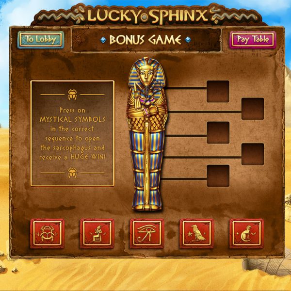 Sphinx slot machine for SALE, Sphinx Slot game for Purchase