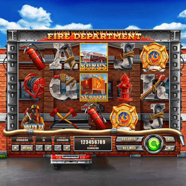 Firemen Slot machine, Fire Fighters slots, Fire Department slot