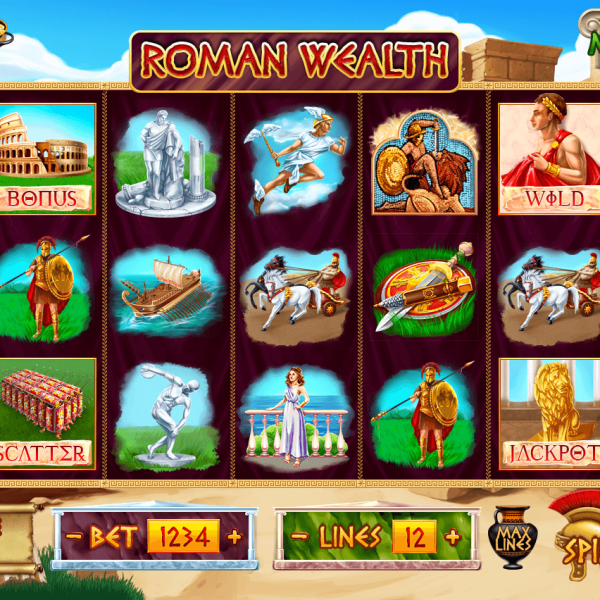 Roman Empire slot machine, Rome slot machine - "Roman Wealth"