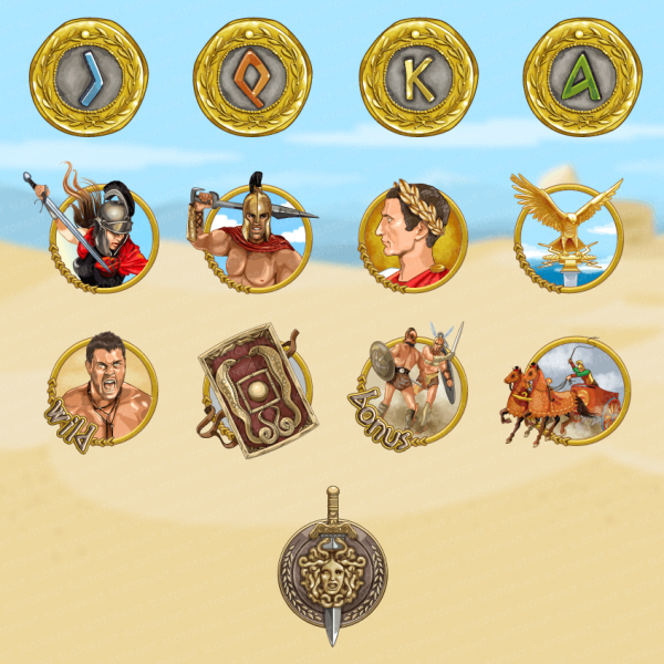 Gladiator slot machine, Gladiator slot game, Slot Gladiator of Rome